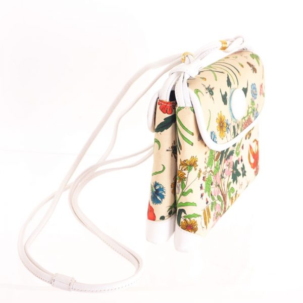 Vintage Gucci Floral Bug Insects Print Signature Box Shoulder Bag ...