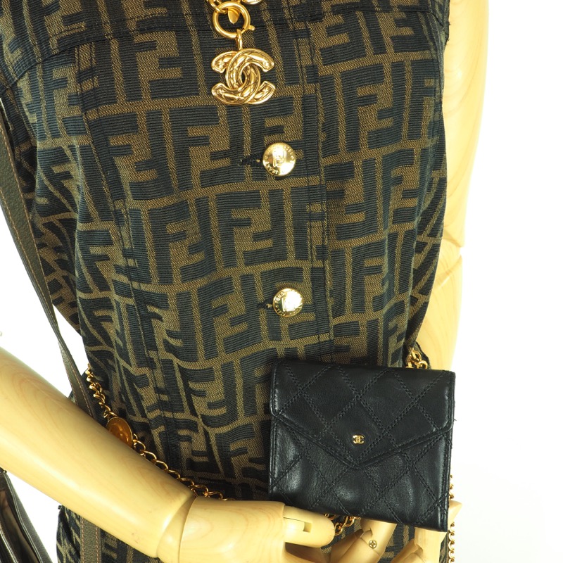 Vintage Chanel Mini Envelope Quilted Leather Pouch Wallet - Nina Furfur ...